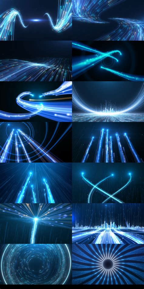 33款原创4k粒子光线合集 Ae模板下载