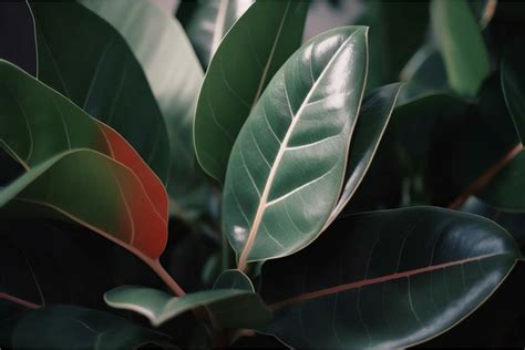 Ficus Elastic Plant Generate Ai