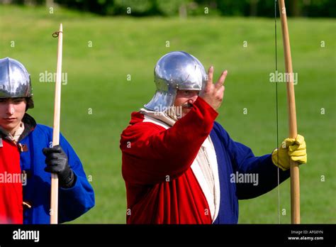 The Traditional Two Fingered Archers Salute Given To The French Who