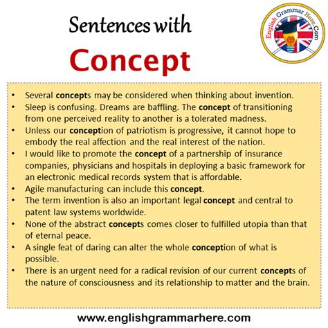 Sentences With Concept Concept In A Sentence In English Sentences For