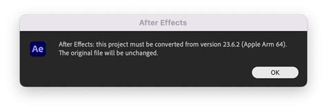 solved unable to open 2023 ae file in ae 2024 error 33 adobe