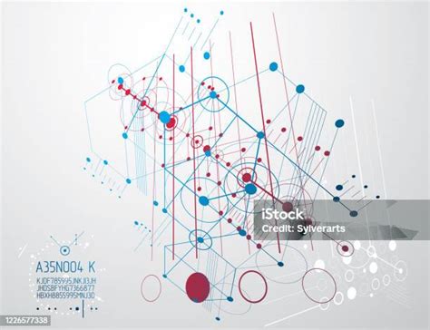 기계 구성표 동그라미와 메커니즘의 기하학적 부품 벡터 엔지니어링 도면 기술 계획은 웹 디자인 및 배경 화면 또는 배경으로 사용할 수 있습니다 건축물에 대한 스톡 벡터 아트