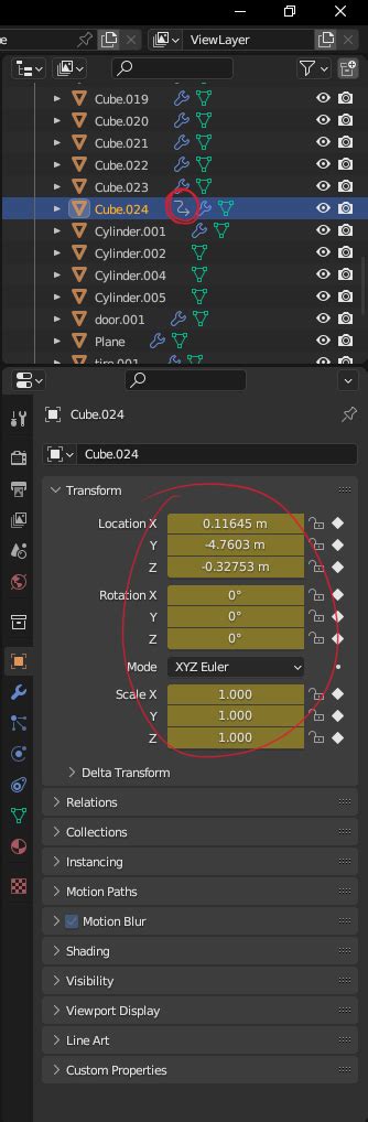 why does this arrow appear ater transforming the object r blenderhelp