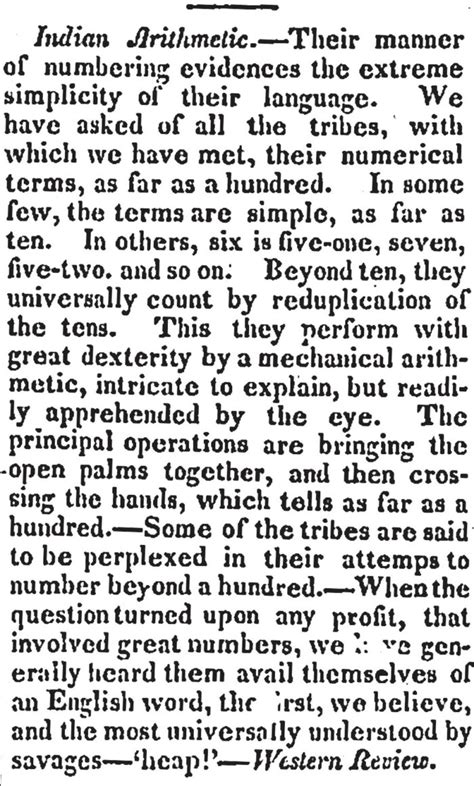 Sequoyah And The Almost Forgotten History Of Cherokee Numerals The