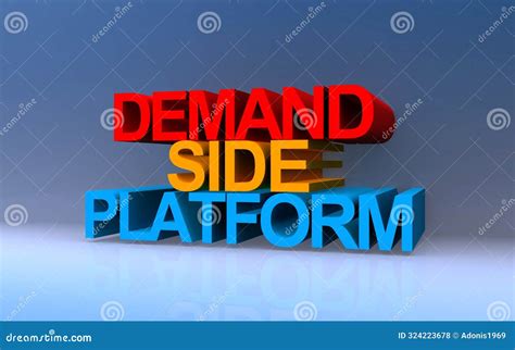Demand Side Platform On Blue Stock Illustration Illustration Of Advertising Mobile 324223678
