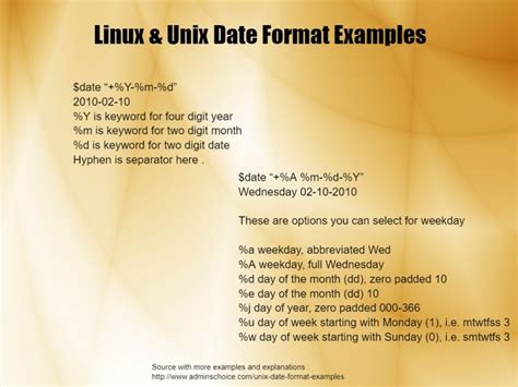 Linux And Unix Date Format Examples Admins Choice Unix Linux 24 Hour Clock