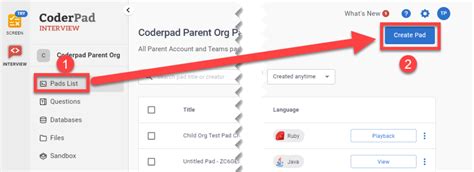 Live Interview Quick Start Coderpad Interview Docs
