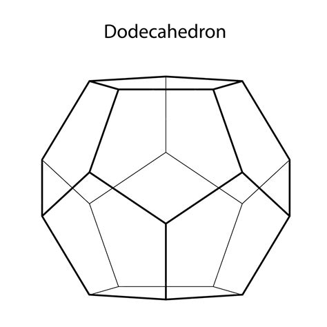 dodecahedron drawing