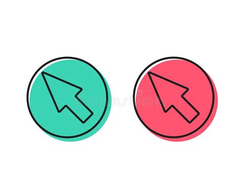 Cursor Arrow Mouse Red Line Stock Illustration Illustration Of Click Windows
