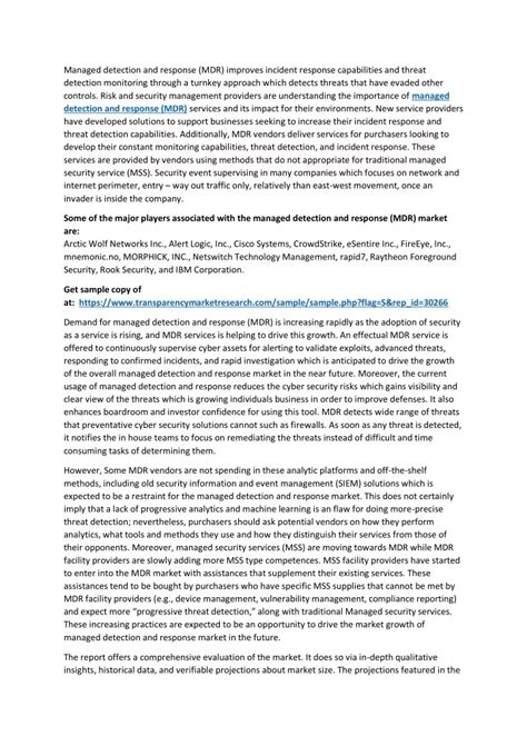 PPT Managed Detection And Response MDR Market PowerPoint Presentation ID 10525678