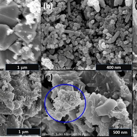 Fe Sem Micrographs Of A Al1 Pyramid Like Nanostructures B Al1