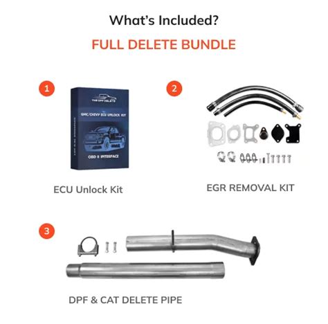 Gm Chevy Duramax 6 6l L5p Full Delete Kit Dpf Def Egr 2017 2019