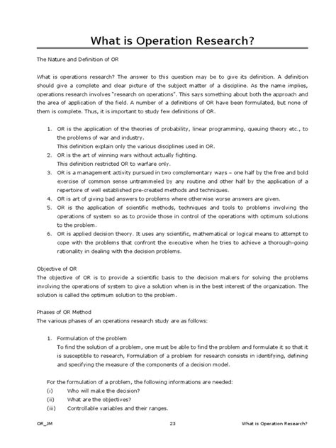 operation research pdf mathematical model mathematical optimization