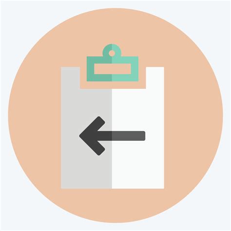 Icon Assignment Return 1 Suitable For Infographics Symbol Flat Style Simple Design Editable