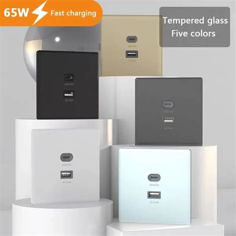 Jual High Power W Usb Socket Dual Port W Super Fast Charging Type C Socket Smartphone