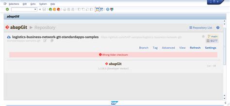 error wrong adler checksum is shown when pulling the latest code from