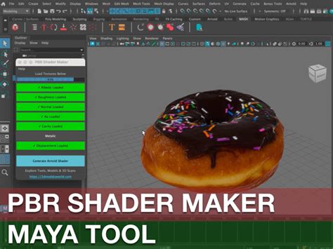 Projshader Tool Quickly Create Projection Shaders In Maya 3d Models