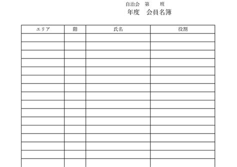 町内会や自治会の議事録（役員会・総会・報告書）excelとwordで書き方が簡単なテンプレートを無料でダウンロード