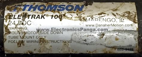 Thomson Electrak 100 24vdc Linear Actuator 11inch Stroke Da11 Star International