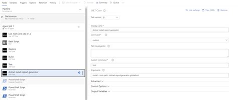 Asp Net Core Code Coverage Tab Not Showing A Report In Azure Devops Stack Overflow