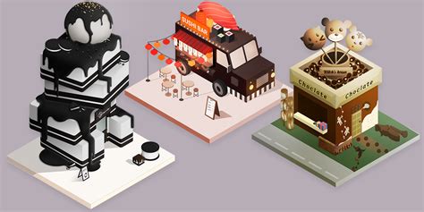 아이소메트릭 일러스트레이션 Design Show