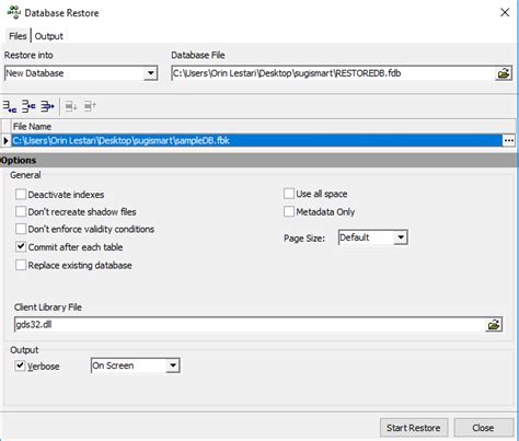 Cara Backup Dan Restore Database Firebird Sugi Smart Solution