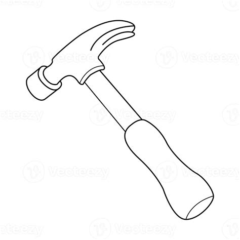Hammer Cartoon Black And White At Veronica Green Blog