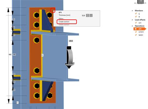 Efficient Section View Creation In Structural Design Idea Statica