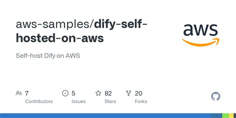 Github Aws Samplesdify Self Hosted On Aws Self Host Dify On Aws