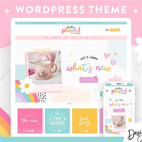 Playful Wordpress Theme Design Pixie