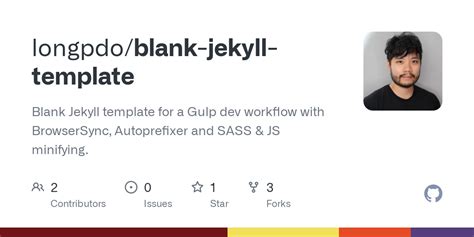 Github Longpdoblank Jekyll Template Blank Jekyll Template For A