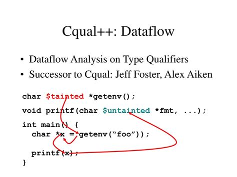 ppt elsa oink cqual open source static analysis for c powerpoint