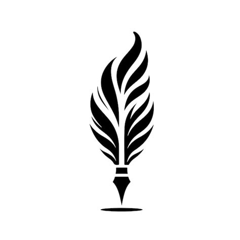 La Plantilla De Logotipo De Pluma Premium El Diseño Vectorial De La