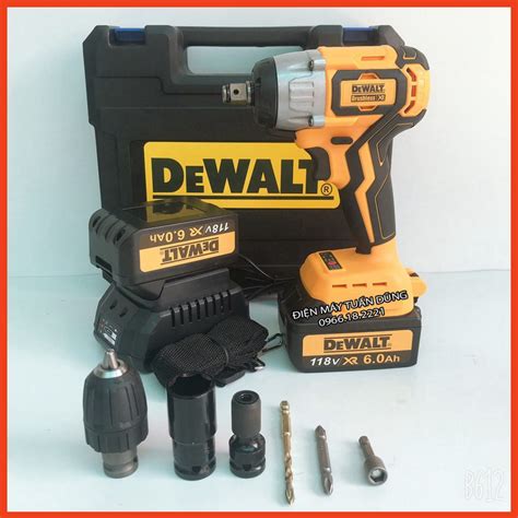 [chính Hãng] Máy Siết Bulong Dewalt 118v 3 ĐÈn Led KÈm BỘ ChuyỂn ĐỔi Shopee Việt Nam