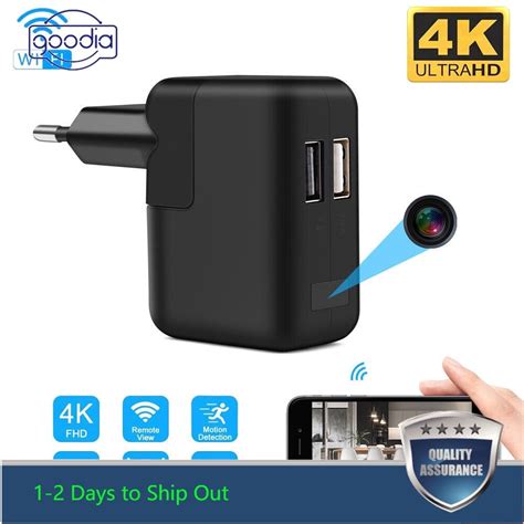 4k Wireless Ip Mini Security Camera Wifi Usb Charger Micro Camera Hotspot Night Vision Motion