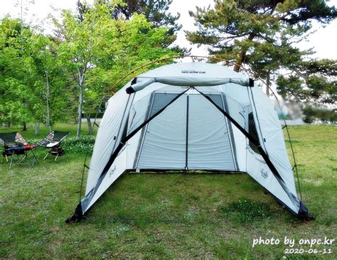 캠핑텐트 캠핑 백패킹 차박에 좋은 자립형 쉘터 스위스 알파인클럽의 벨라쉘터~ Onpckr 온피씨