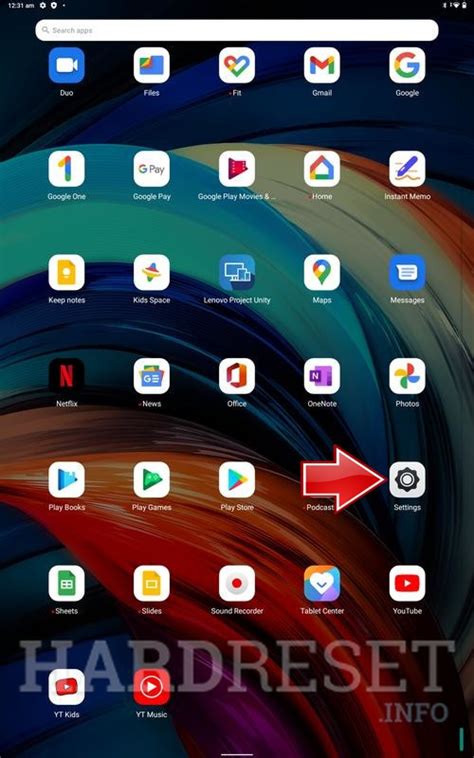 Factory Reset Lenovo Tab M
