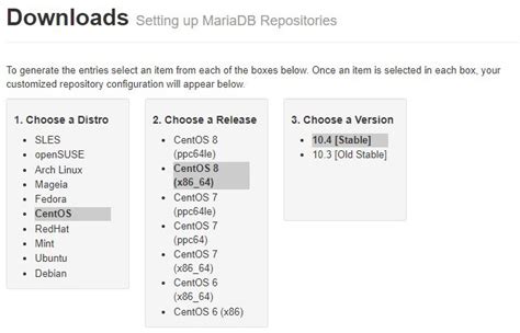 Install MariaDB On CentOS RootLinks Co Ltd