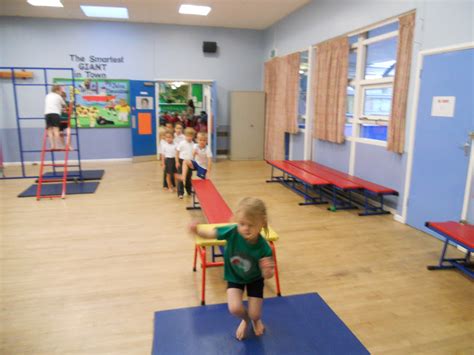 Pontyclun Primary School Reception Class Pe Using Apparatus