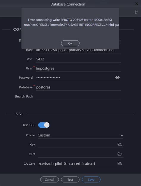 Ssl Error Connecting To Remote Db Bugs Wappler Community
