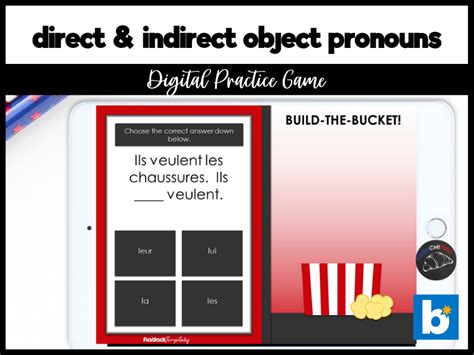 French Direct And Indirect Object Pronouns Boom™ Cards Teaching