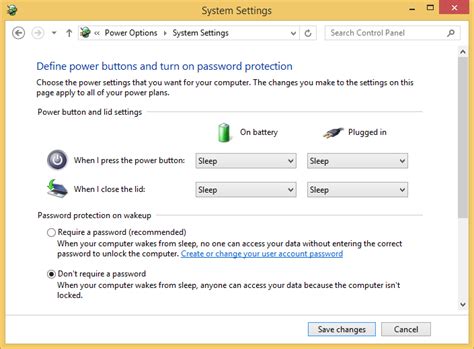 Windows 8 Disable Password Prompt On Wake IT Support Guides