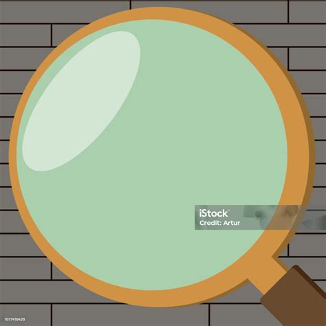 평면 디자인 비즈니스 벡터 일러스트 레이 션 빈 복사본 공간 텍스트 광고 웹사이트 프로 모션에 대 한 Esp 절연 배너 서식 파일 닫기를 총의 돋보기로 빛 반사 돋보기 도구