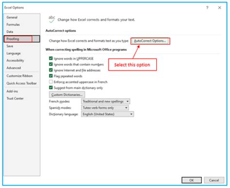 How To Use Autocorrect Option In Excel