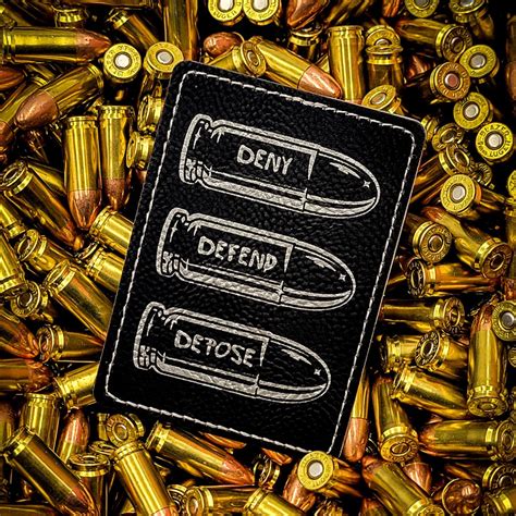 Deny Defend Depose Laser Engraved Patch Offcolordecals