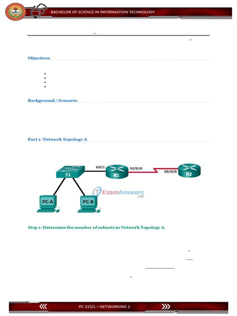subnetting network topologies task pdf computer network ip address