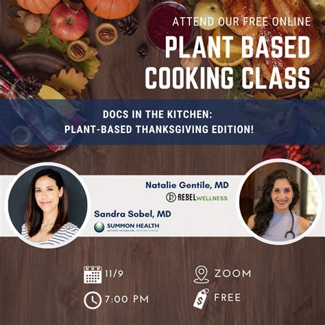 Plant Based Cooking Class 11923 — Summon Health