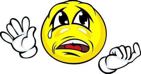 Crying Yellow Face Meme Vector Png Image