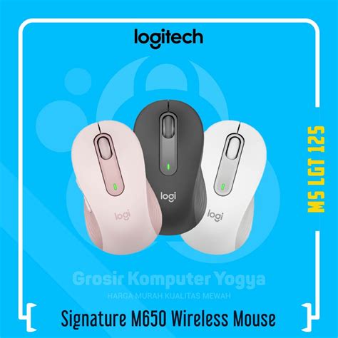 Jual Logitech Signature M Dual Connection Wireless Silent Mouse Shopee Indonesia