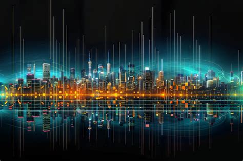 Abstract Futuristic City Background Vector Illustration Eps10 Graphic